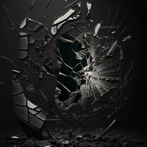 Procreate Realistic Broken Glass Stamps, Broken Glass Brushes for ...