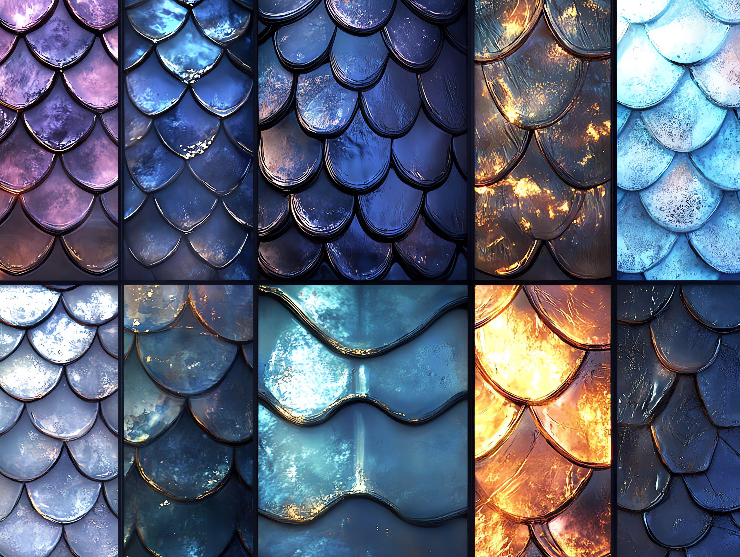 100+ Procreate Reptile Scales Brushes, Realistic Texture Brushes for ...
