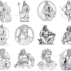 100+ Procreate Greek Mythology Stamps, Greek God Brushes for Procreate ...
