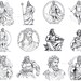100+ Procreate Greek Mythology Stamps, Greek God Brushes for Procreate ...