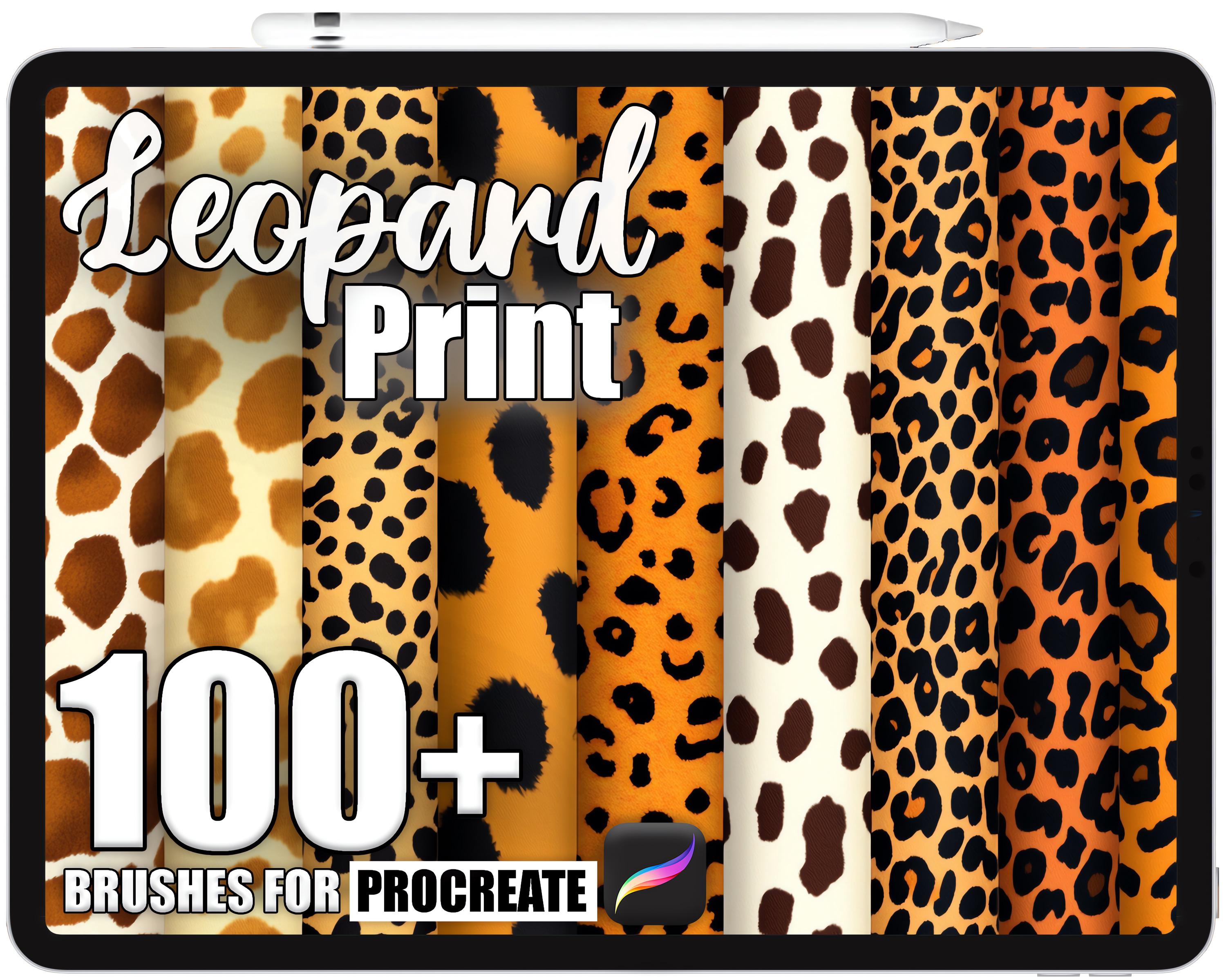 100+ Procreate Leopard Print Brushes, Realistic Texture Brushes for ...