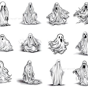 100+ Procreate Ghost Stamps, Ghost Brushes for Procreate, Instant ...