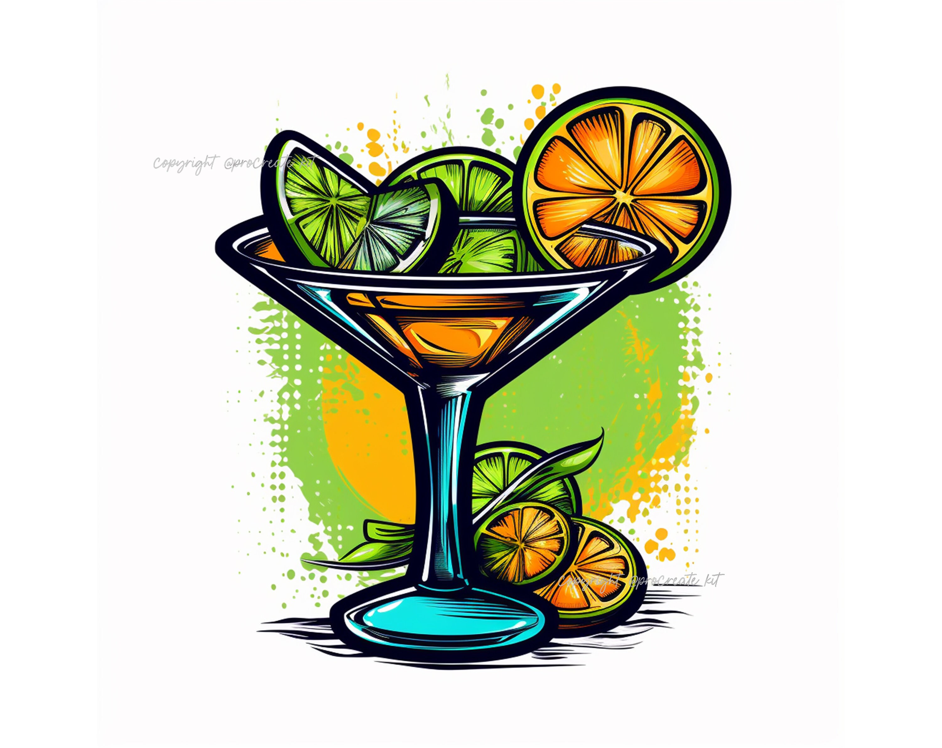 100 Procreate Drinks Stamps Drinks Brushes for Procreate - Etsy