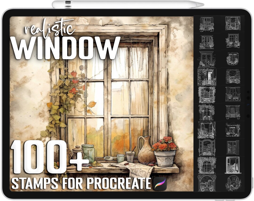 100+ Procreate Home Window Stamps, Window Brushes for Procreate ...