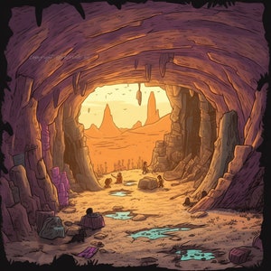 100+ Procreate Cave Stamps, Cave Brushes for Procreate, Instant Digital ...