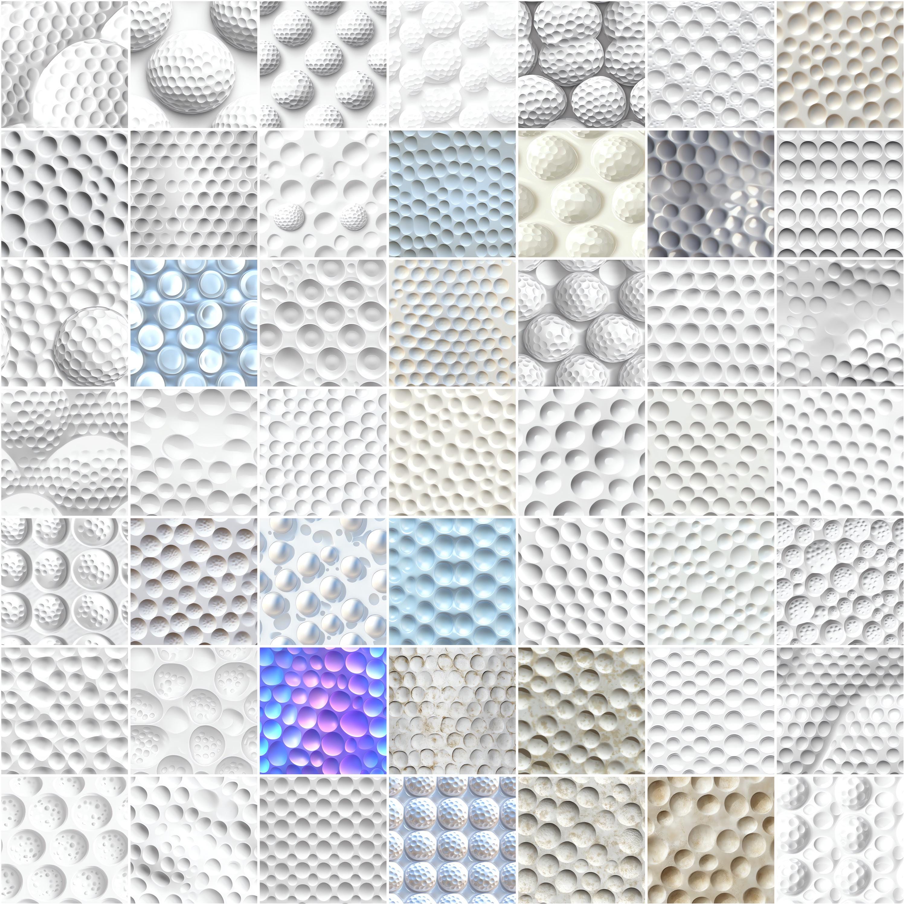 100+ Procreate Dimpled Golf Ball Brushes, Realistic Texture Brushes for ...