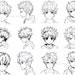 100 Procreate Anime Boy Hair Stamps Anime Boy Hair Guide - Etsy