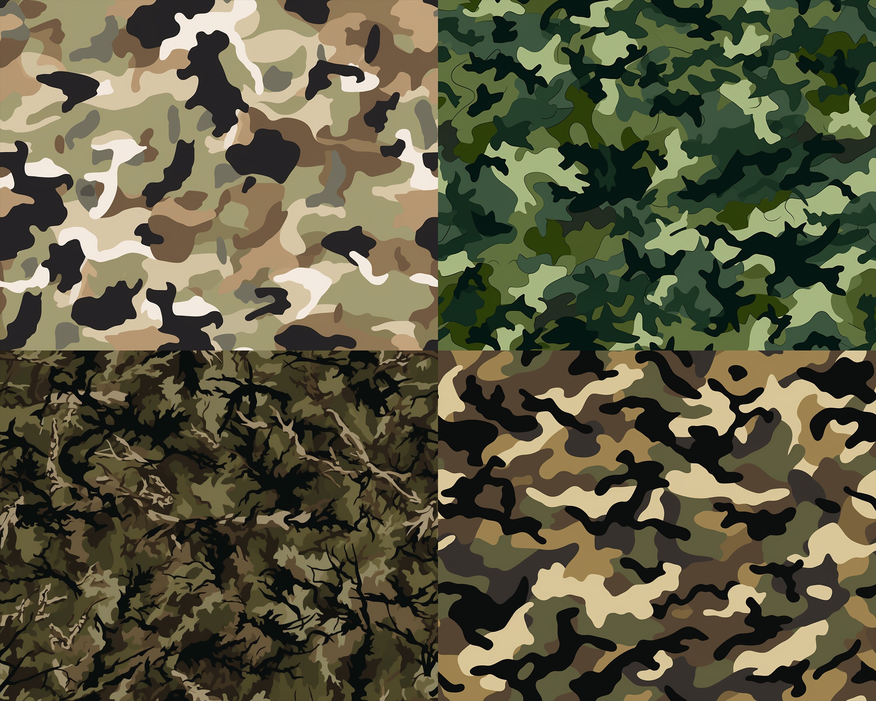 100+ Camo Texture Brushes, Realistic Brushes for Procreate, Instant ...