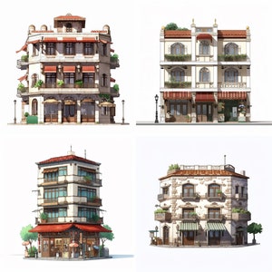 100+ Procreate Building Stamps, Building Brushes for Procreate, Instant ...