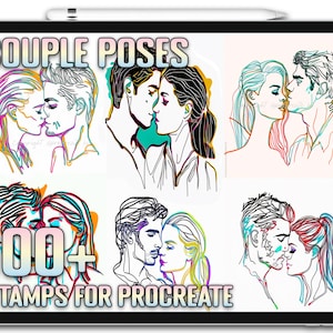 Procreate Couple Poses, Couple Brushes for Procreate, Instant Digital ...