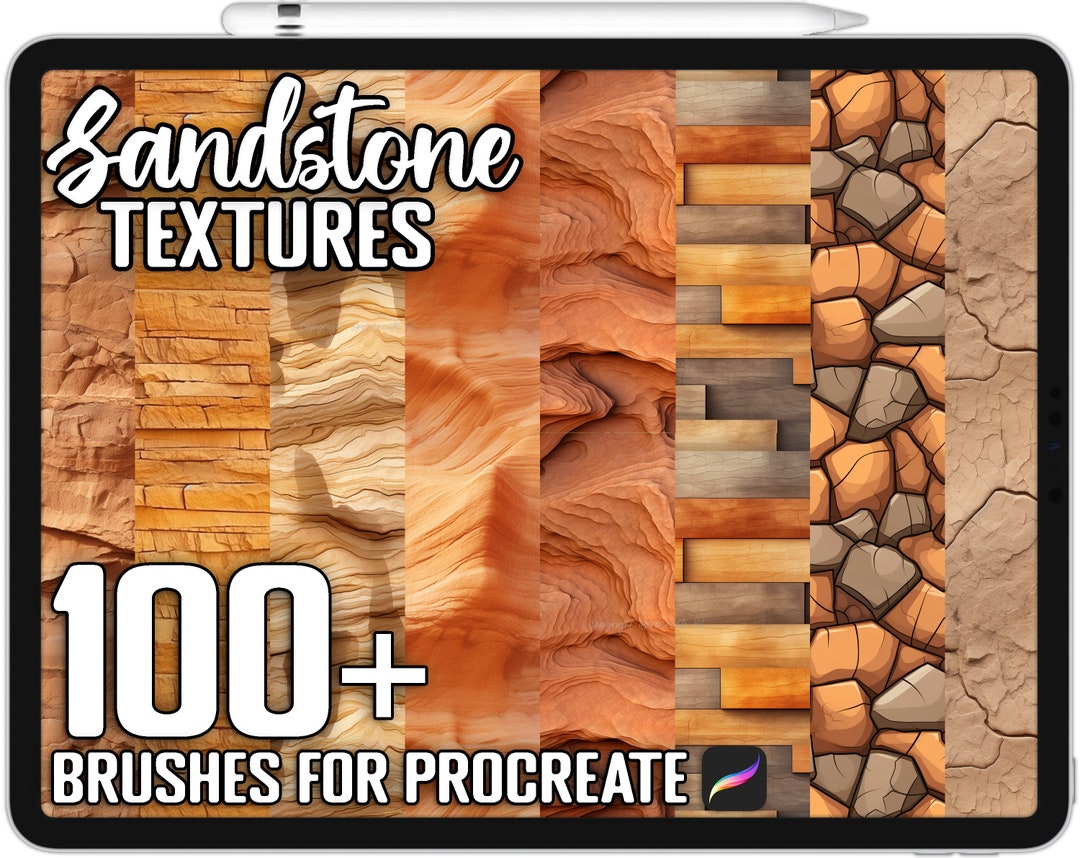 100+ Procreate Sandstone Texture Brushes, Realistic Brushes for ...