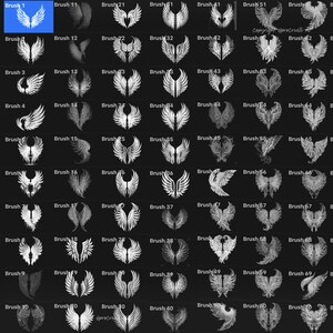 Procreate Realistic Wings Stamps, Wings Brushes for Procreate, Instant ...