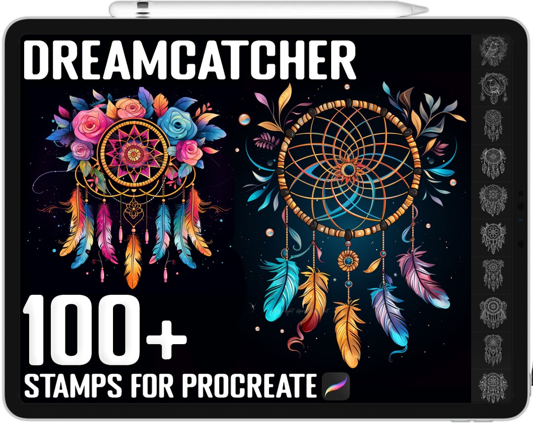 100+ Procreate Dream Catcher Stamps, Dream Catcher Brushes for ...