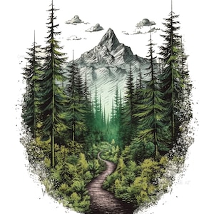 100+ Procreate Tree Stamps, Realistic Tree Brushes for Procreate ...