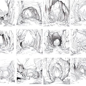 100+ Procreate Cave Stamps, Cave Brushes for Procreate, Instant Digital ...