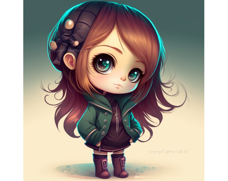 100 Procreate Chibi Character Guide Stamps Chibi Character - Etsy