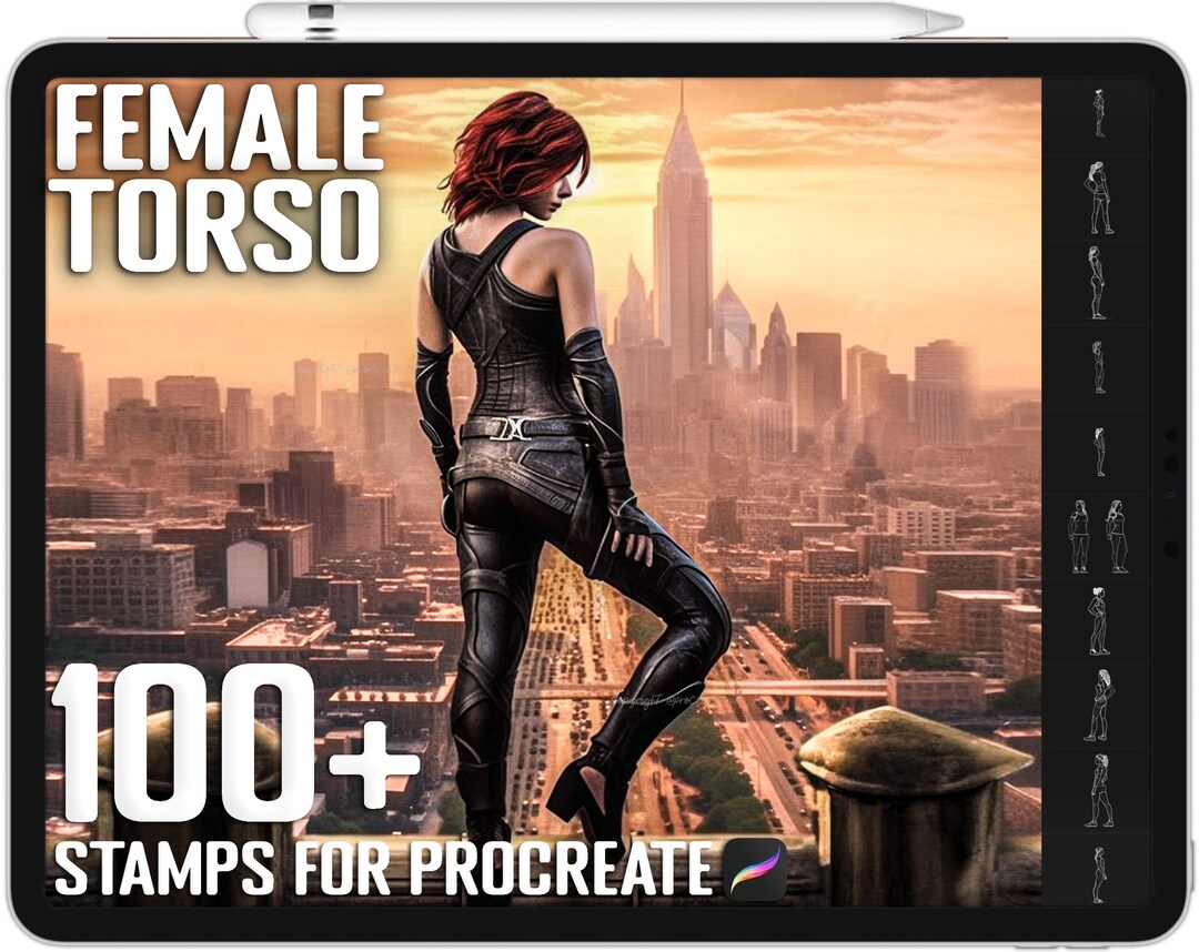 100+ Procreate Female Full Body Torso, Female Poses Brushes for ...