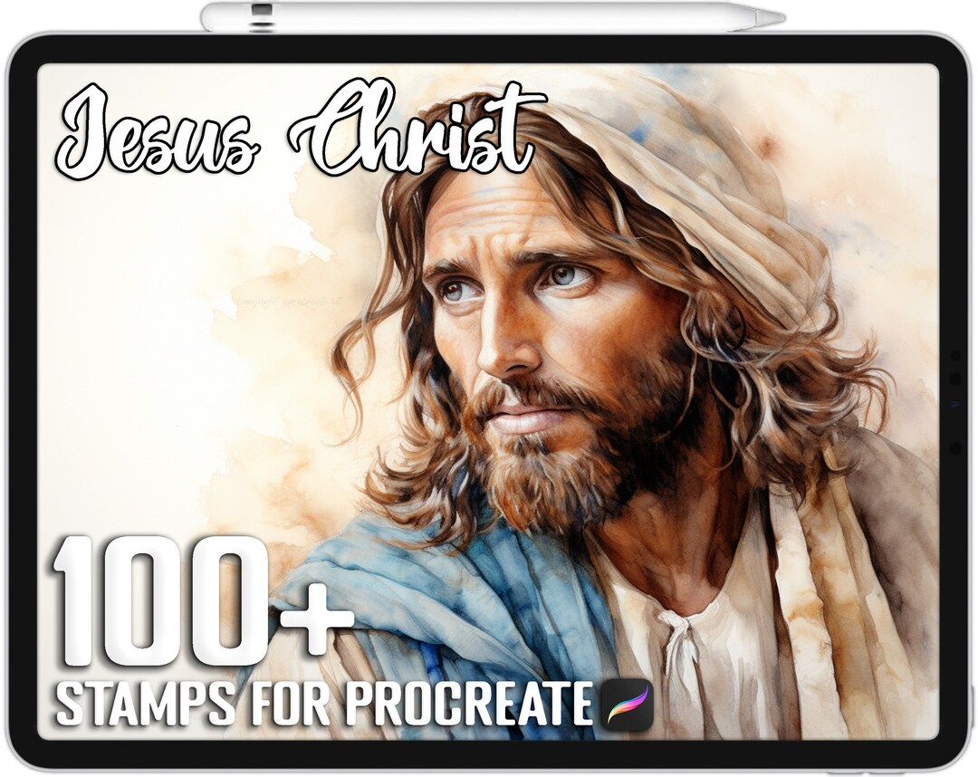 100+ Procreate Jesus Christ Stamps, Jesus Christ Brushes for Procreate ...