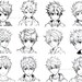 100 Procreate Anime Boy Hair Stamps Anime Boy Hair Guide - Etsy