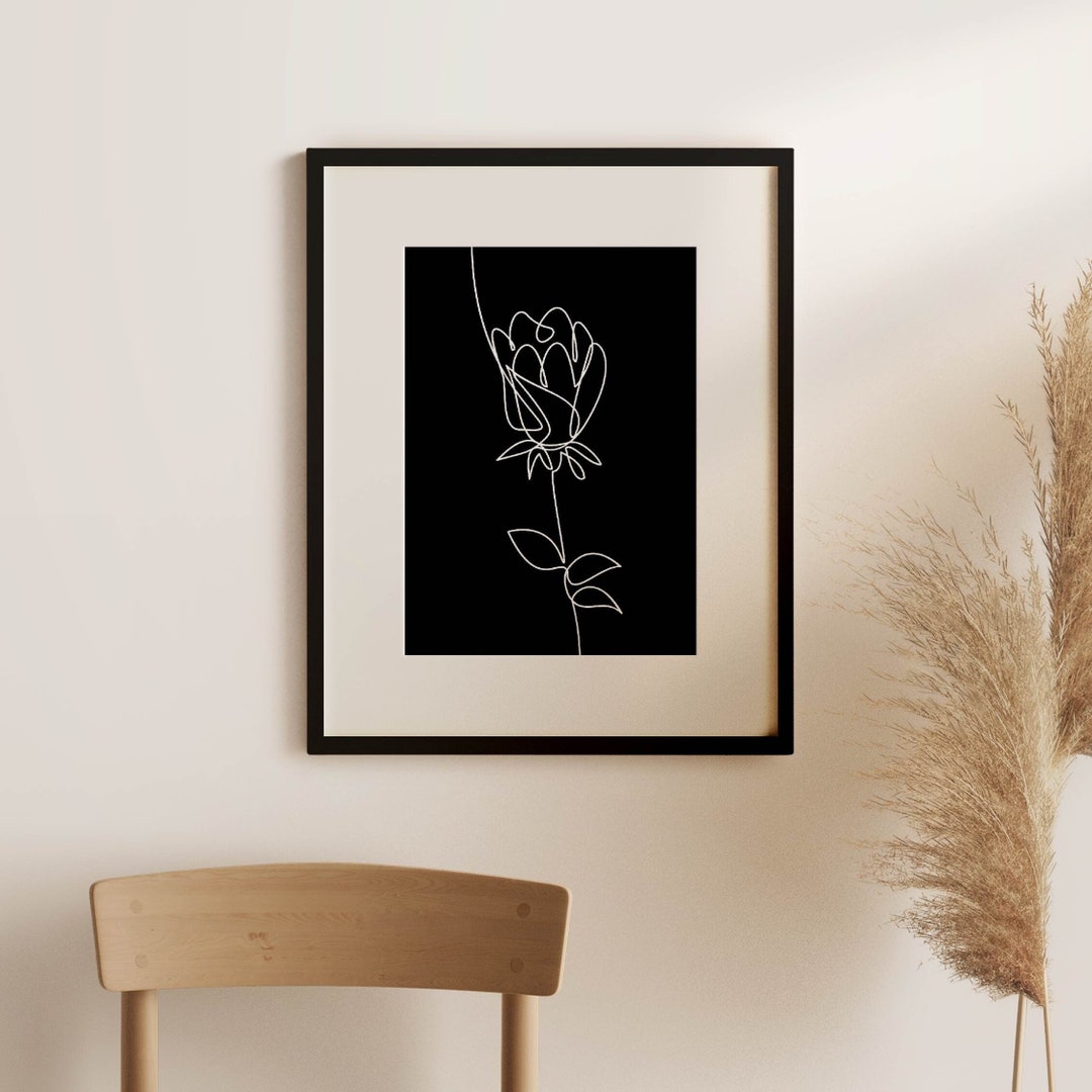 One Line Drawing Minimalism Line Art Wall Art Print Digital Download ...