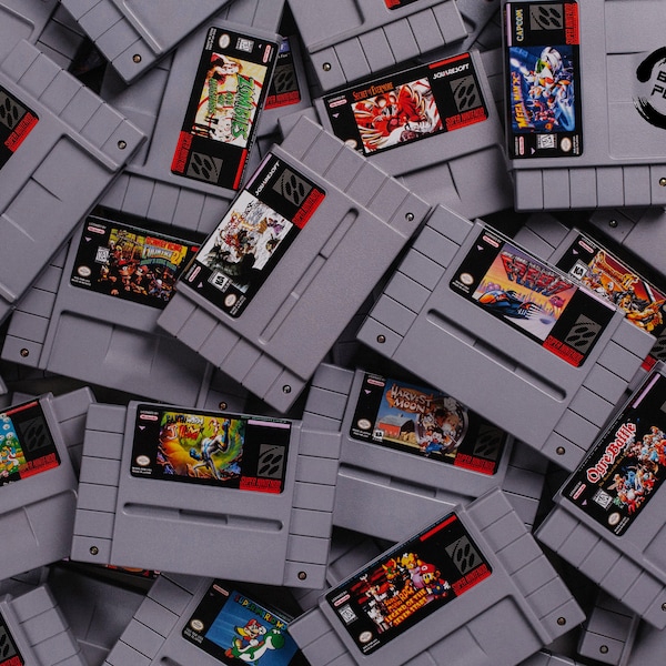 Snes Games - Etsy