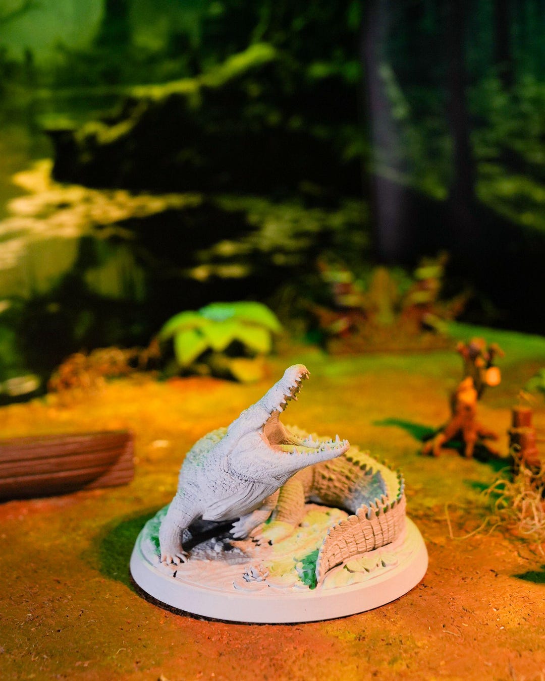 Swamp Crocodile - Swamp Crocodile Figure 32mm or 75mm - RPG Resin ...
