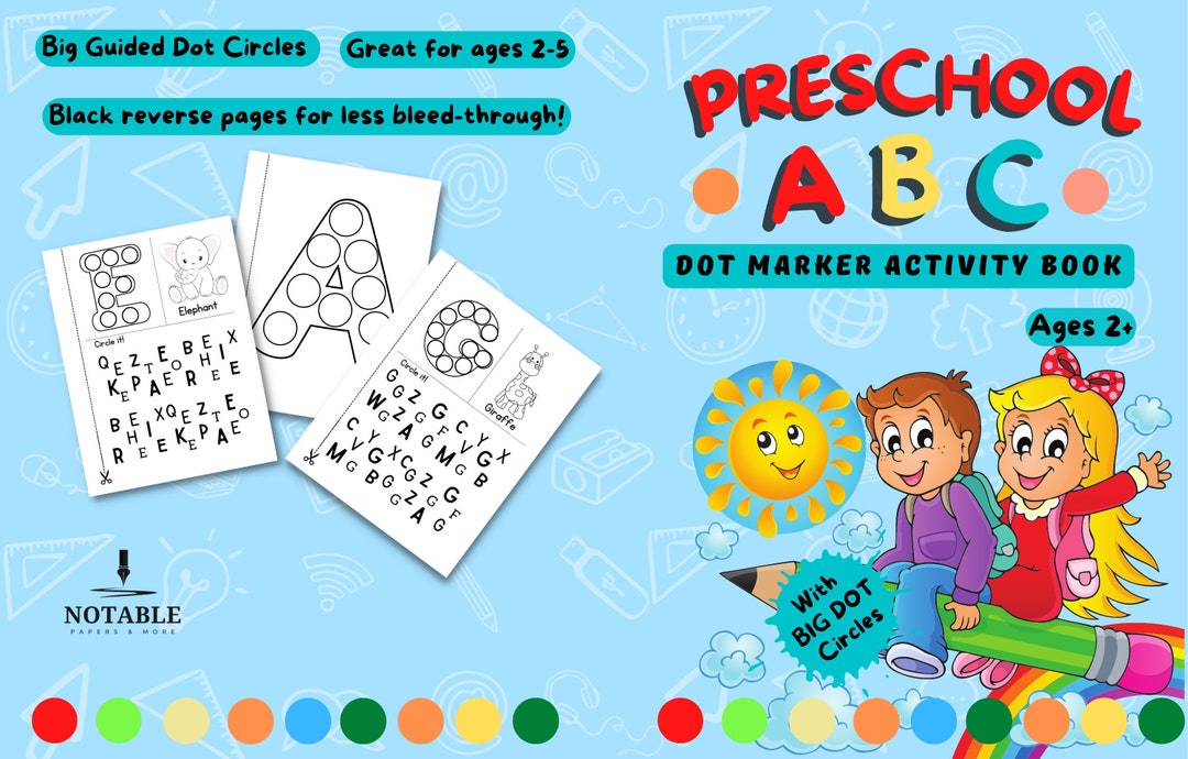 Abc Alphabet Letters Dot Markers Activity Book for Kids | 52 Pages ...