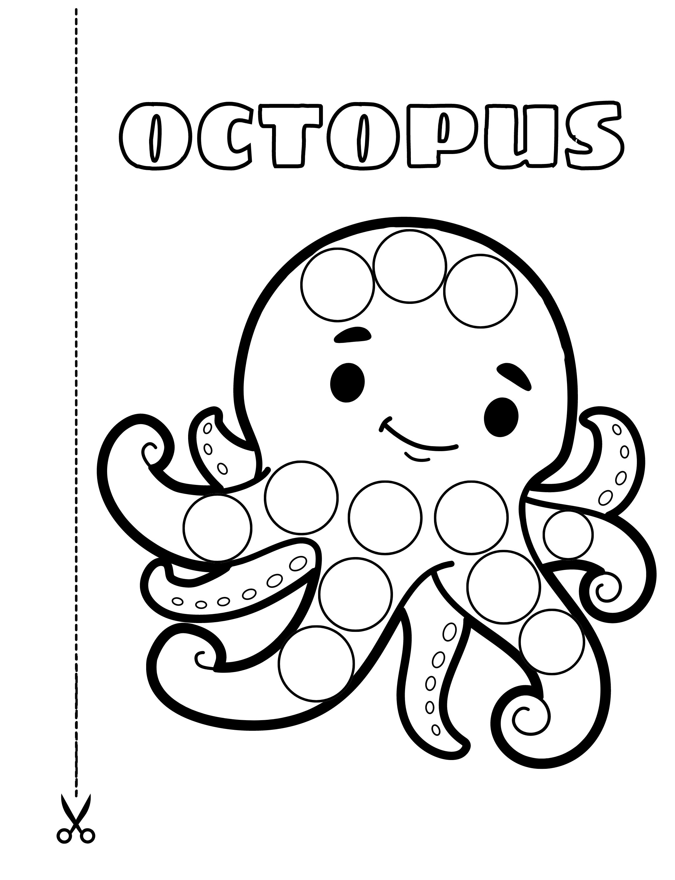 DIGITAL DOWNLOAD Sea Life Vol I Dot Markers Activity Book for Kids 40 ...