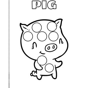 Farm Animals Dot Markers Activity Book for Kids | 35 Pages | INSTANT ...