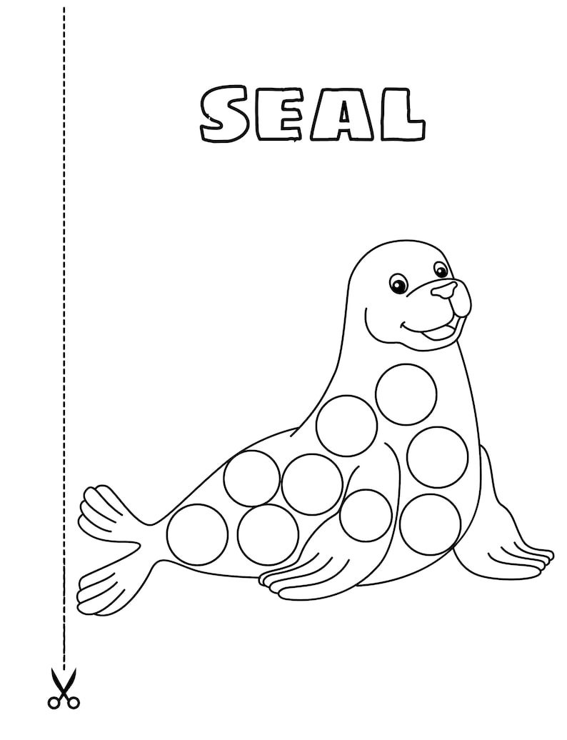 DIGITAL DOWNLOAD| Sea Life Vol I | Dot Markers Activity Book for Kids ...
