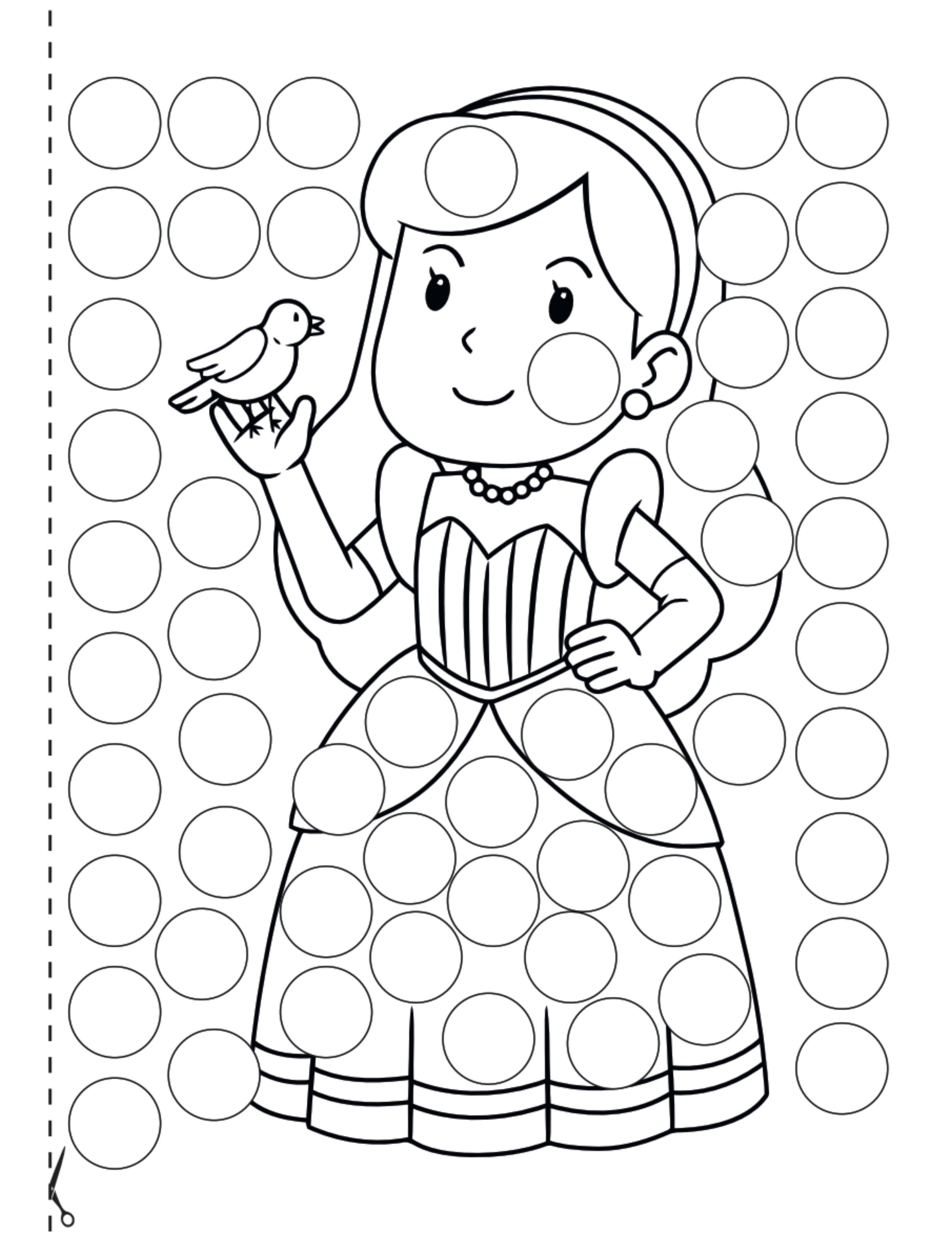 DIGITAL DOWNLOAD| Princess Dot Markers Activity Book for Kids | 45 ...