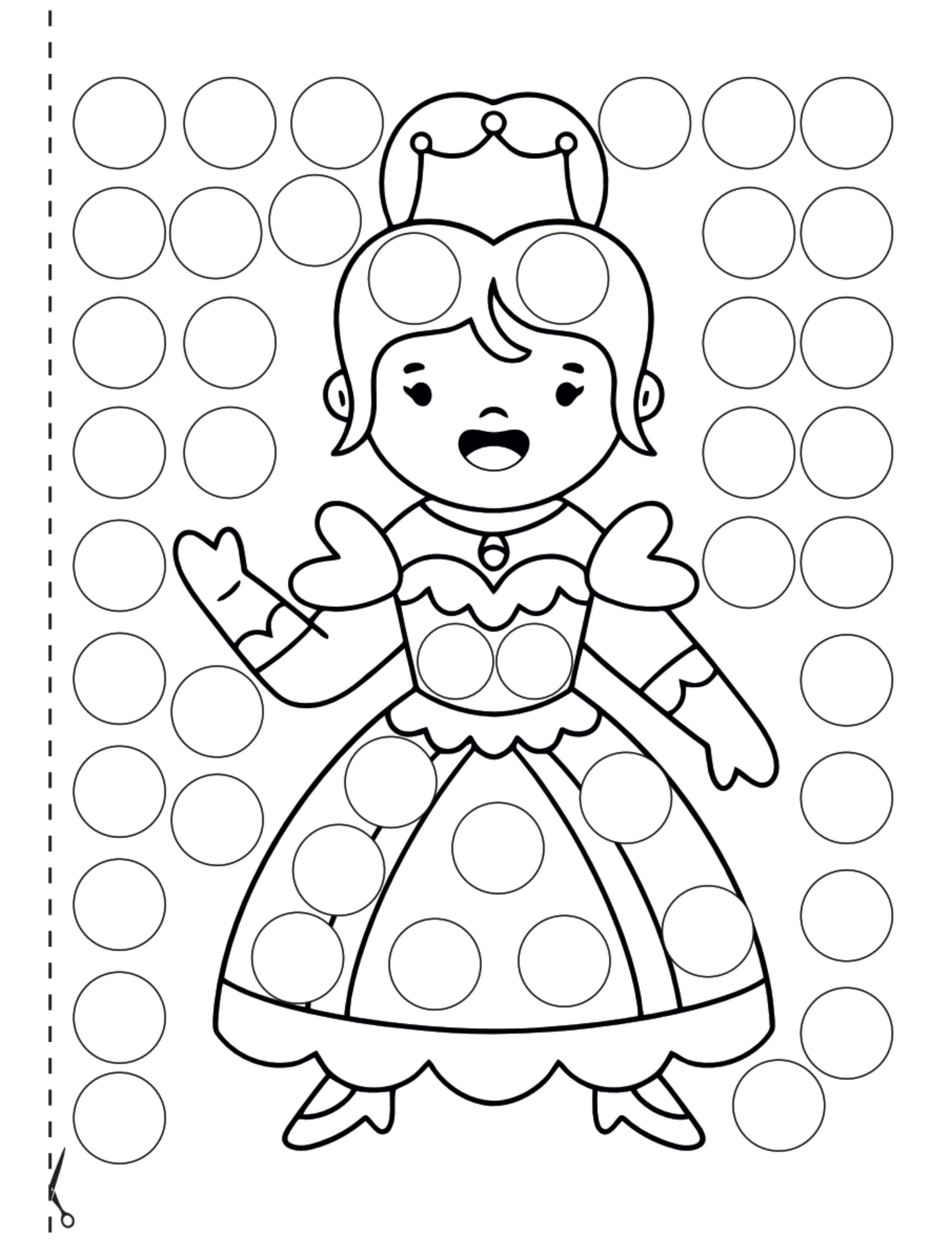 DIGITAL DOWNLOAD| Princess Dot Markers Activity Book for Kids | 45 ...