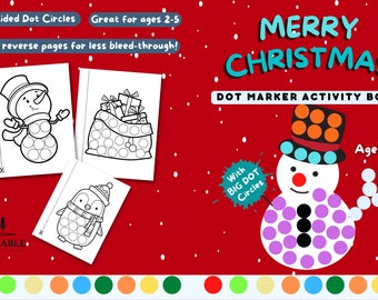 DIGITAL DOWNLOAD Sea Life Vol I Dot Markers Activity Book for Kids 40 ...