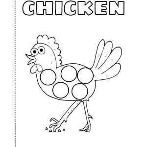 Farm Animals Dot Markers Activity Book for Kids | 35 Pages | INSTANT ...