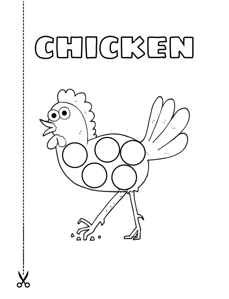 Farm Animals Dot Markers Activity Book for Kids 35 Pages INSTANT ...