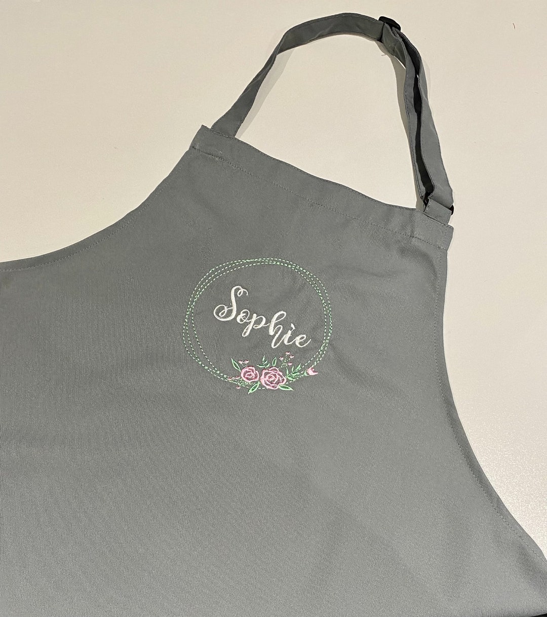 Personalised Embroidered Apron - Etsy UK