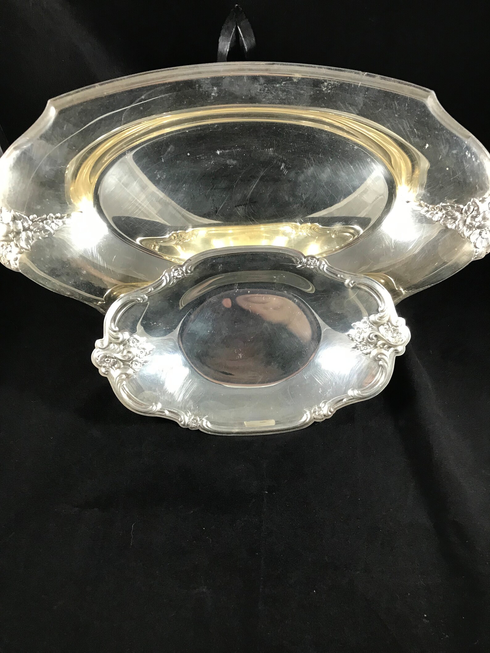 2 Wilcox Int. Silver Plate Bread Trays, Small and Large Sized - Etsy