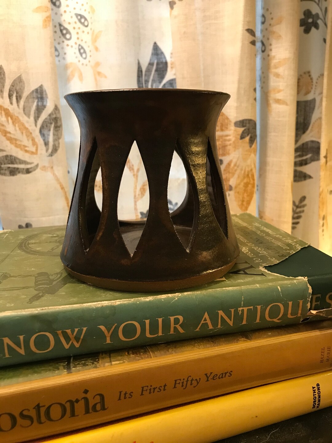 Pam and Mac Pottery Votive With Geometric Cut Out Design - Etsy