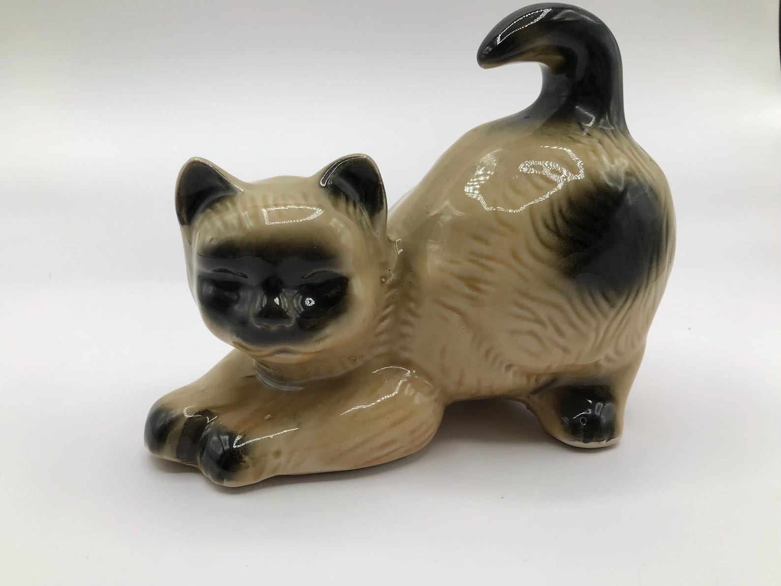 Vintage MCS Brazil Siamese Cat Figurine Bookend - Etsy