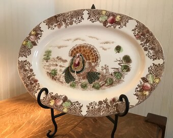 Vintage His Majesty Johnson Brothers 20" Turkey Platter 1950s ...