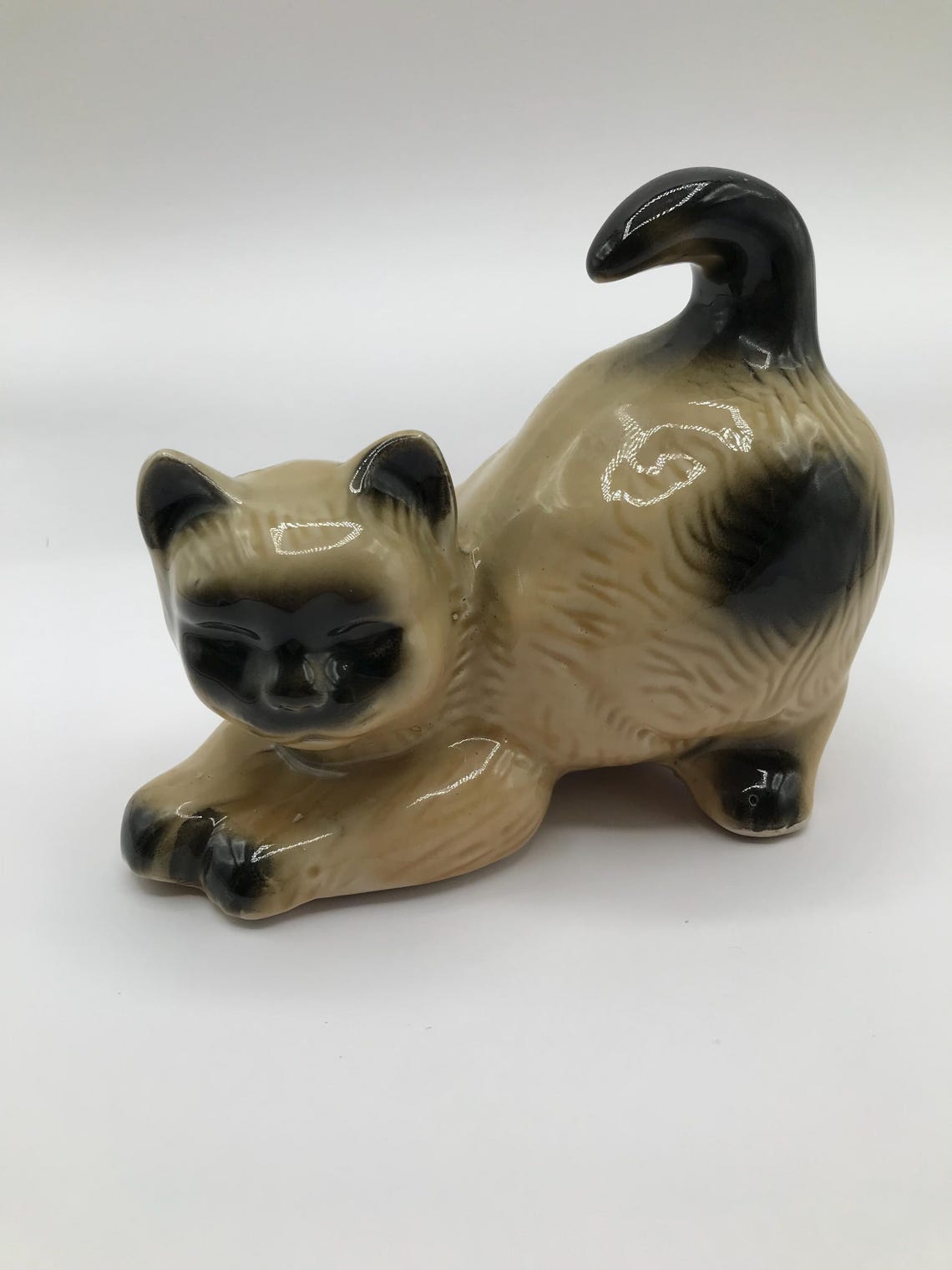 Vintage MCS Brazil Siamese Cat Figurine Bookend - Etsy
