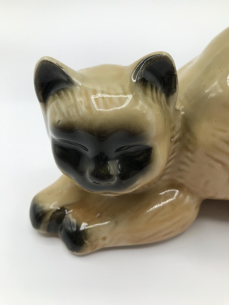 Vintage MCS Brazil Siamese Cat Figurine Bookend - Etsy