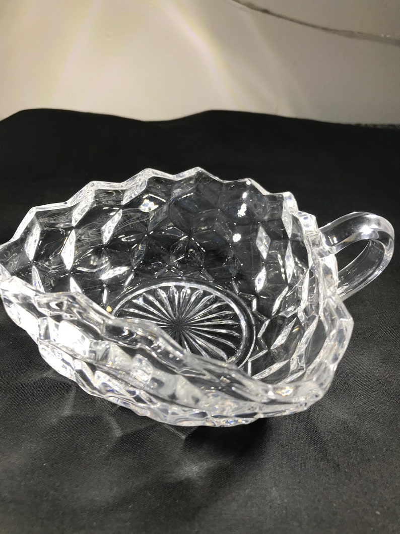 Fostoria Cubist American Cornered Nappy Dish With Handle Candy Dish Bowl - Etsy