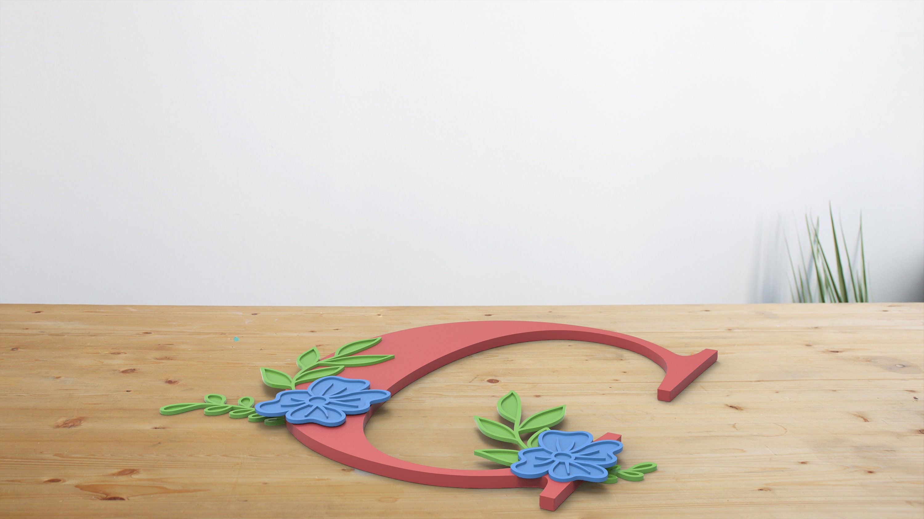 3D Letter Svg C 3D Letter svg File, Laser Cut Letters Birthday STL,FBX ...