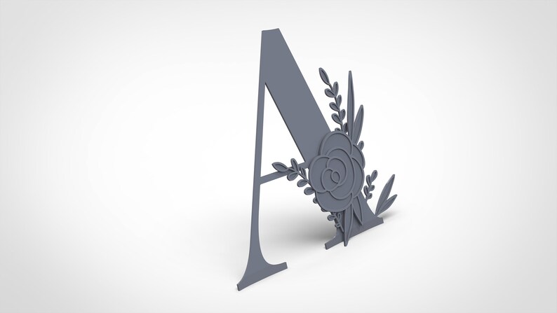 3D Letter Svg A 3D Letter svg File, Laser Cut Letters Birthday STL, FBX ...