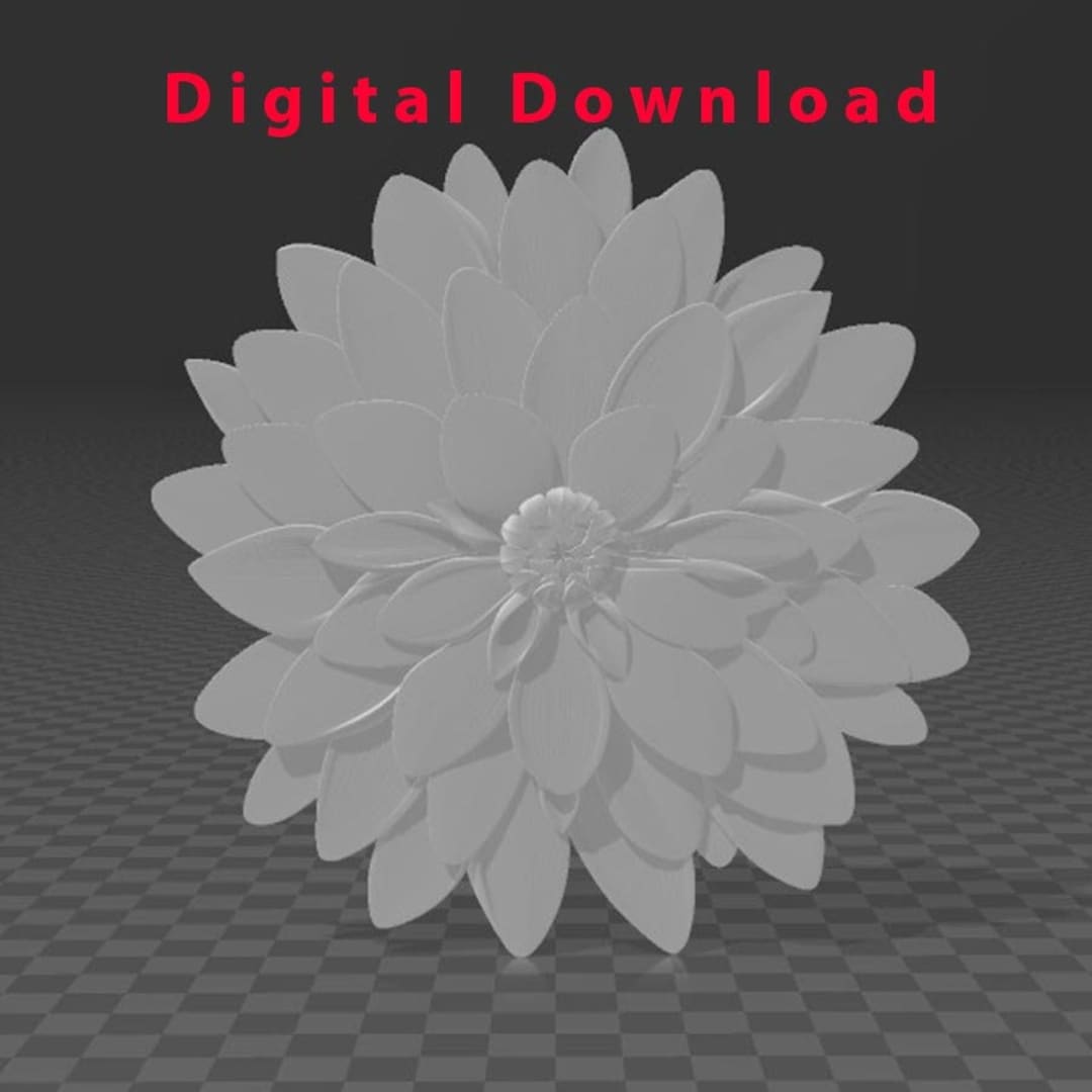 Flower 3D Stl, Flower Decor, Chrysanthemum, 3D Wall Art, Suitable for ...