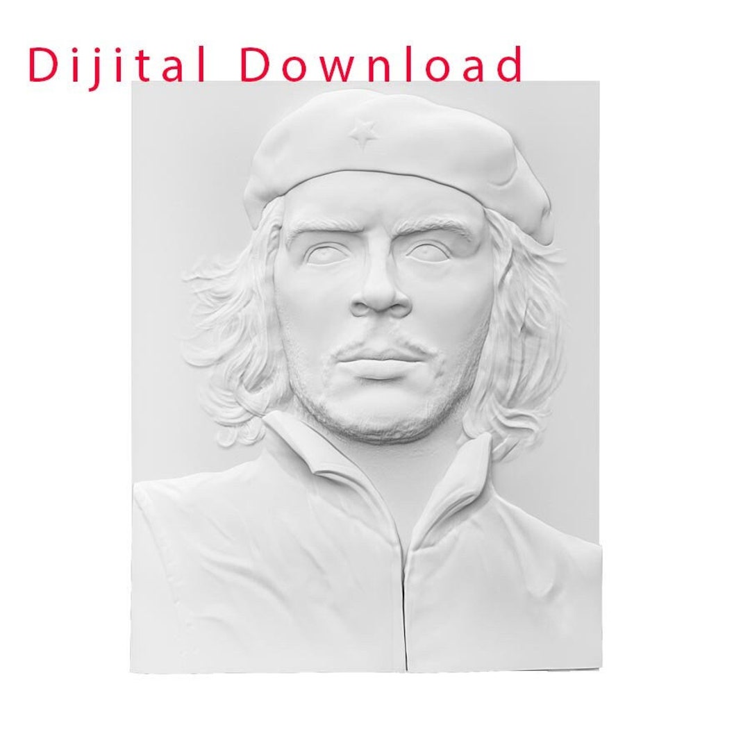 Che Guevara Bust Ernesto Che Guevara 3D STL Model (Download Now) - Etsy