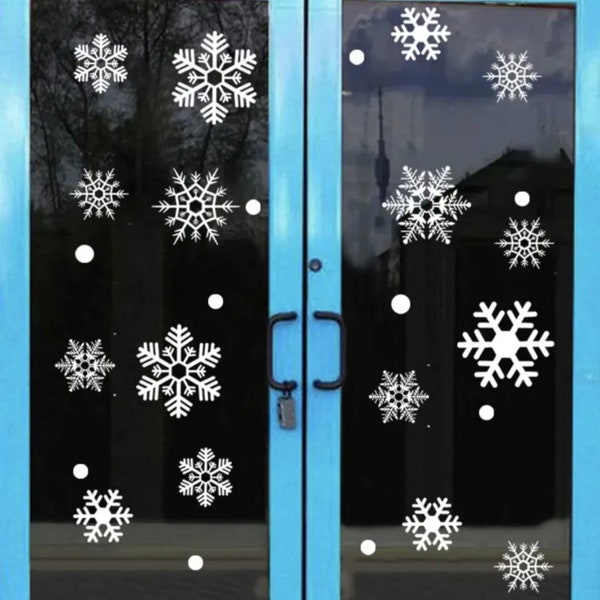 Snowflake Stickers - Etsy UK