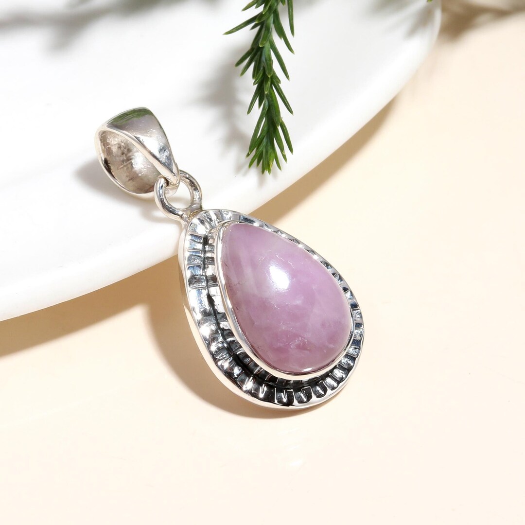 Valuable Kunzite Pendant, Gemstone Pendant, Pink Pendant, 925 Sterling ...