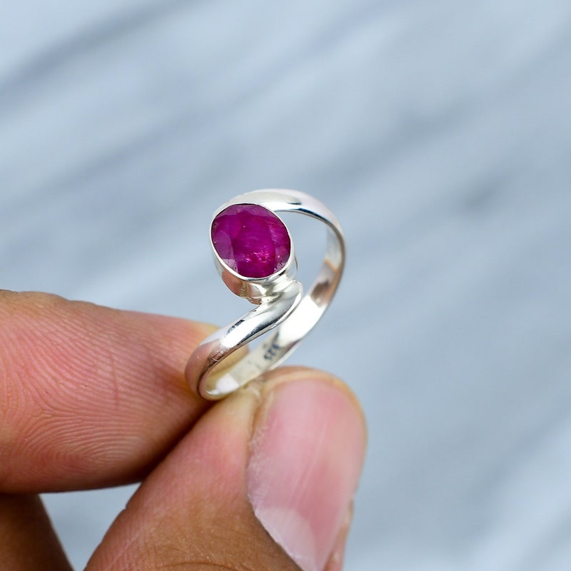Natural Ruby Ring - Etsy